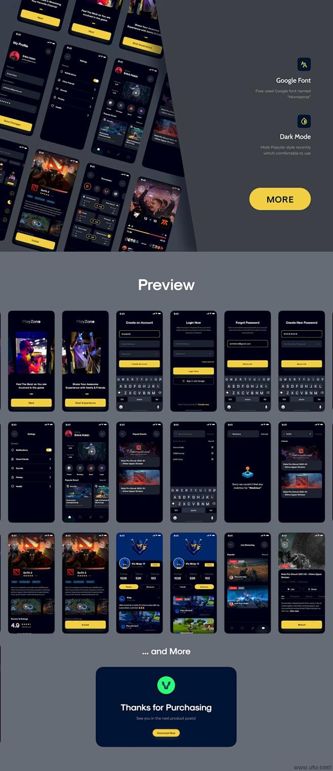 30+UI设计移动端高品质游戏中心应用app界面设计插图