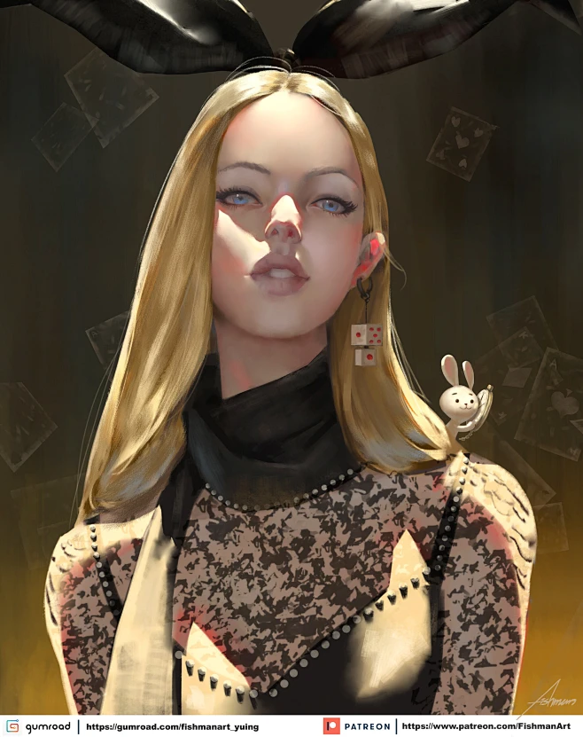 Black - Alice, Fish man ( Yu Ing ) : Patreon - https://www.patreon.com/FishmanArt Gumroad ...