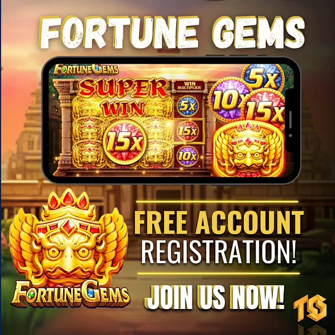 May be an image of text that says 'FORTUNEGEMS GEMS ISUPER WIN 15X 5x 5x FORTUNE GEMS WIN ...