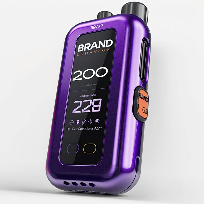 rubbrbandmanu8633_Vape_product_design_purple_metal_shell_with_d ...