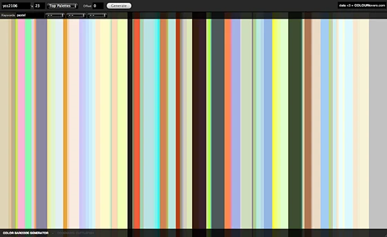 Color + Design Blog / Color Barcode Generator-花瓣网