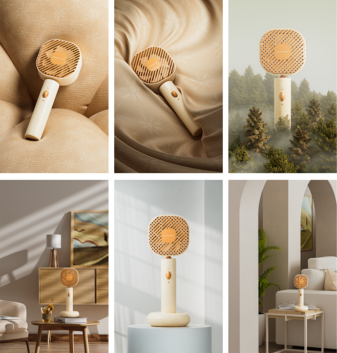 手持小风扇投影仪