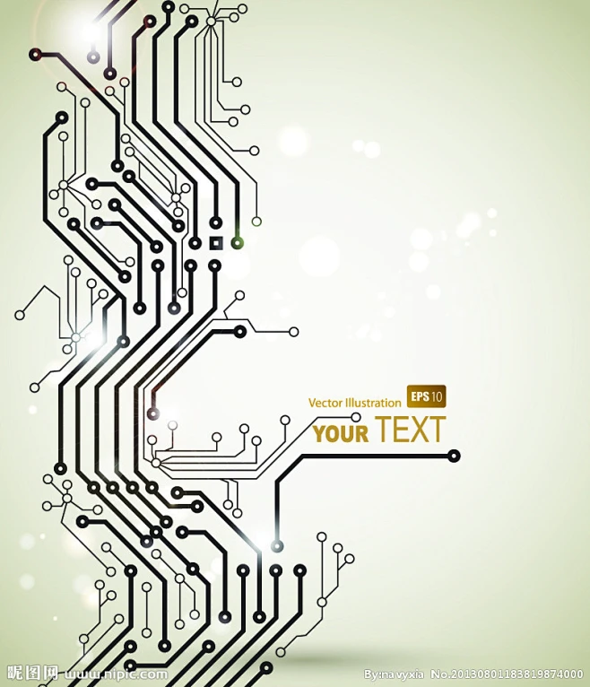 电路板矢量图__背景底纹-花瓣网