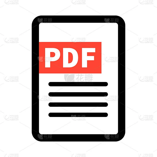PDF文件图标。文档矢量图标。图片_其他图片图片素材-花瓣网