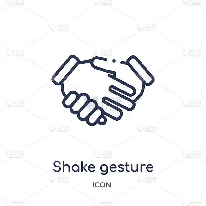 Linear shake gesture icon from Hands and guestures