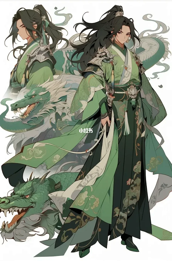 角色设计龙游吟-花瓣网