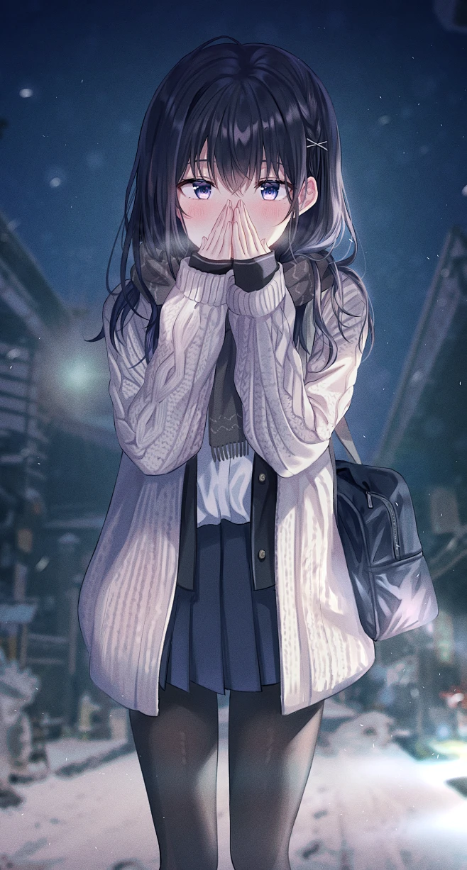 #女の子 寒い天気 - TOKKYU的插画 - pixiv : .-花瓣网