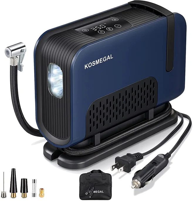 Amazon.com: kosmegal Tire Inflator Portable AC/DC Air Compressor with ...
