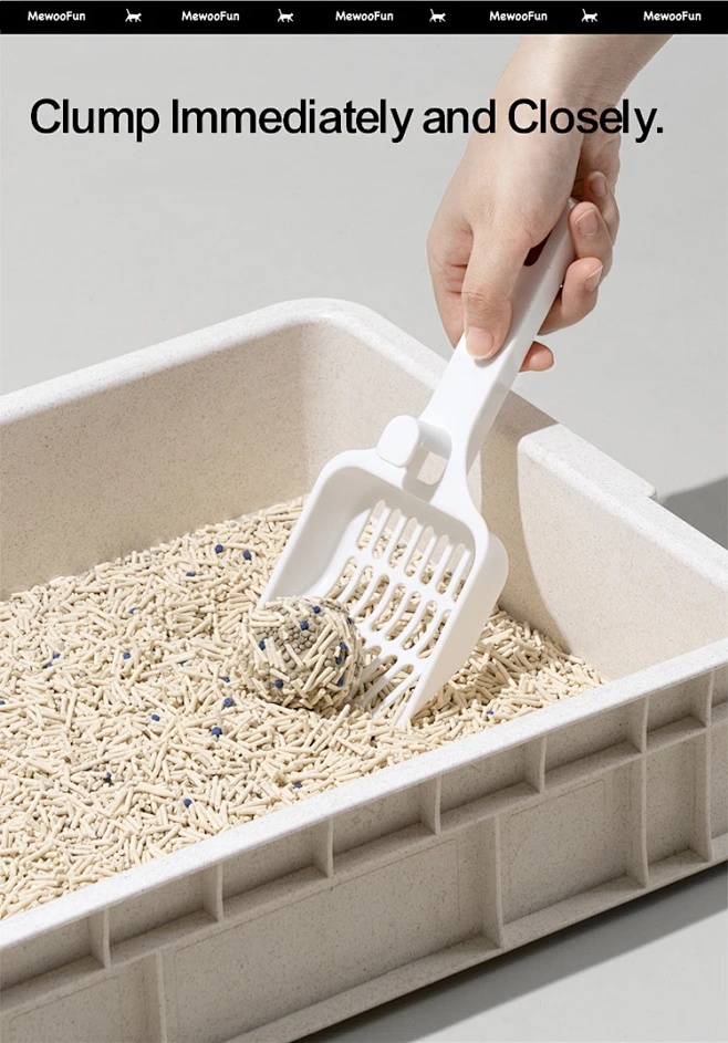 Mewoofun Private Label Toufu Litter Flushable Scented Bentonite Cat ...