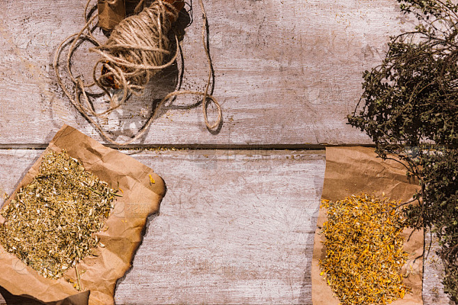 输液准备背景俯视图