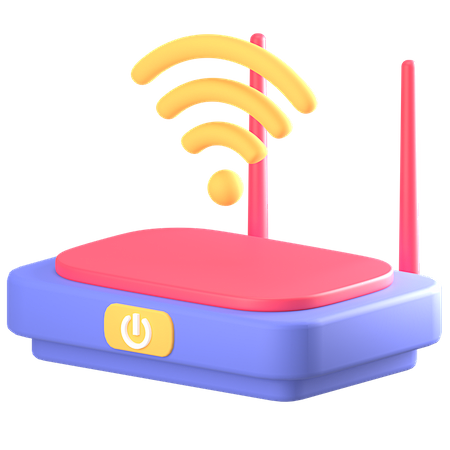 Wifi Router 3D Icon