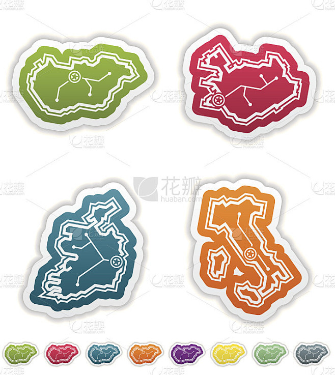 简单的国家图标