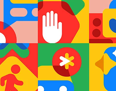 Google Drop Icon System-花瓣网