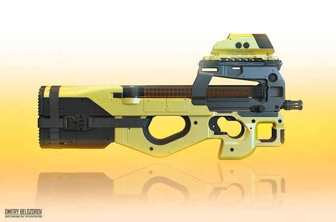 P90 - Black Series. Modification. Concept design., Dmitry Belozorov ...