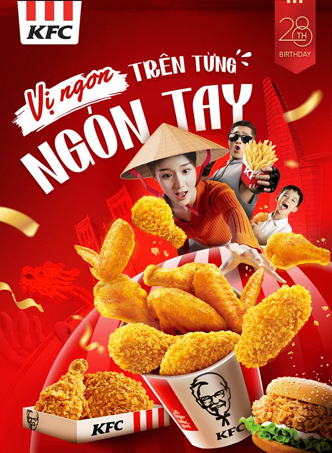 KFC Vietnam's Key Visual - Personal Project :: Behance-花瓣网