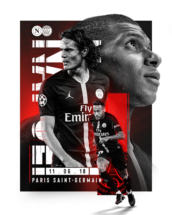 PSG x Napoli FC : Social media visual for the Champions League game ...