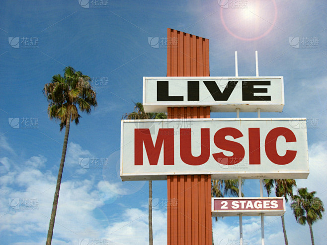 live music sign
