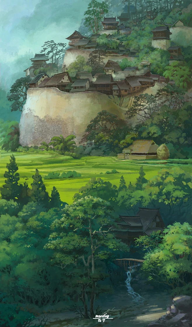 Hidden Village图片_影游/场景概设/氛围图图片素材-花瓣网