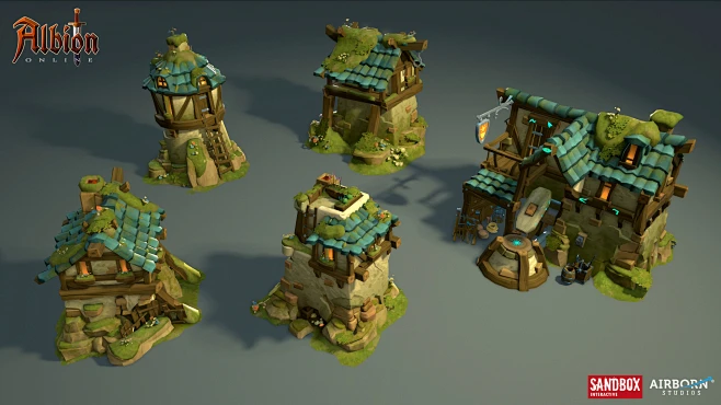 Albion Online : Highlands 3d buildings and props, Airborn Studios ...