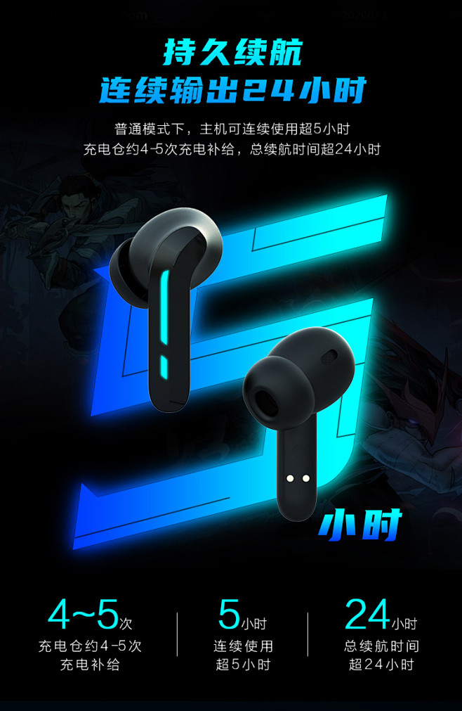 【雷神雷神TWS真无线游戏耳机HL05】雷神（ThundeRobot）灵鸢TWS真无线游戏耳机HL05 入耳式 游戏音乐运动耳麦 苹果华为小米 ...