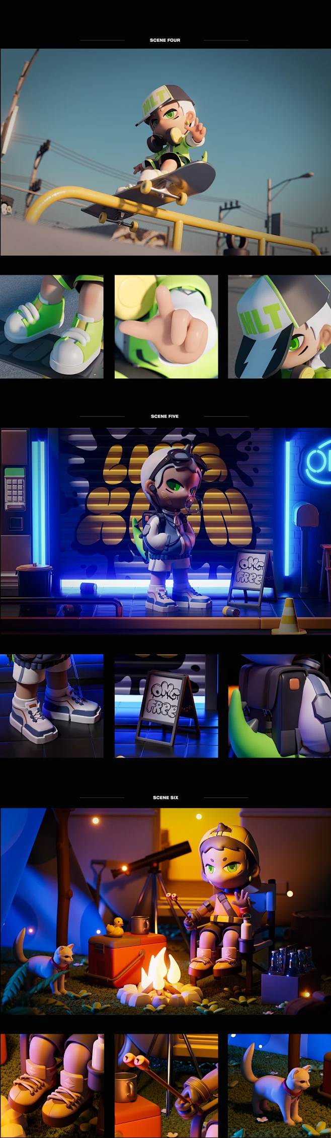 潮玩IP｜XLONG-小龙三维/C4D设计-花瓣网