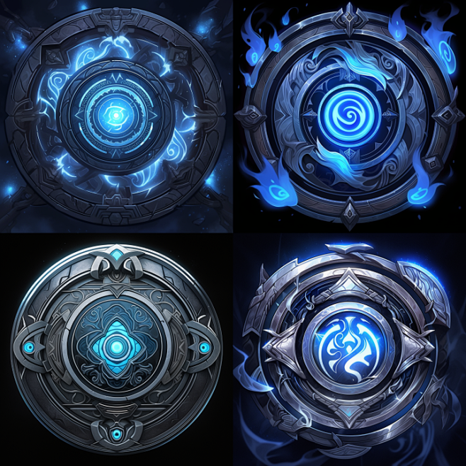 jesusjackson0521_A_game_icon_with_an_ancient_silver_circular_fr ...