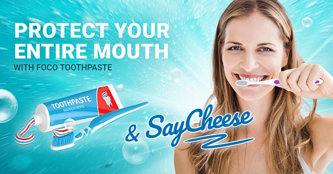 Toothpaste Product Promotion Template Fashion Simple Style Poster ...