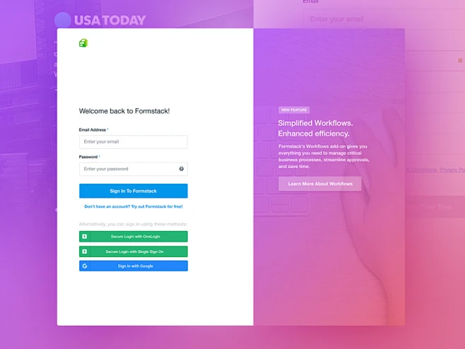 A concept for the sign up & login flow. Allowing for an additional CTA ...
