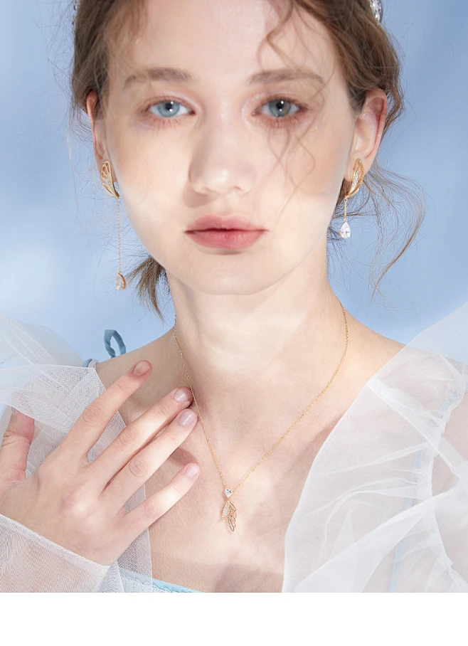 静风格项链女2021年新款925纯银镀14k金爆款颈链轻奢设计感锁骨链-tmall.com天猫-花瓣网