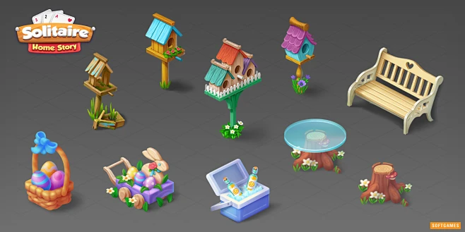 Solitaire Home Story-花瓣网
