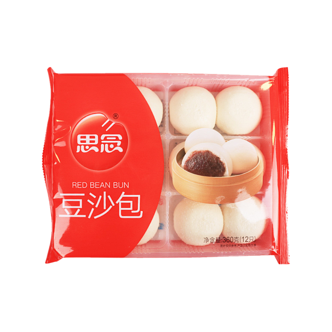 思念豆沙包360g