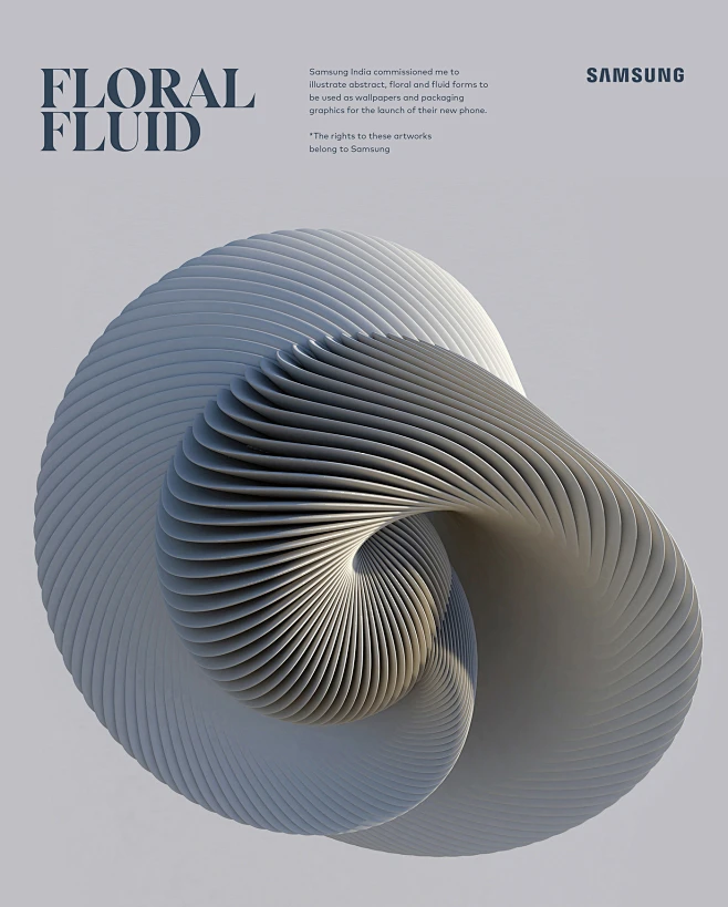 Floral Fluid : Samsung India commissioned me to illustrate abstract ...