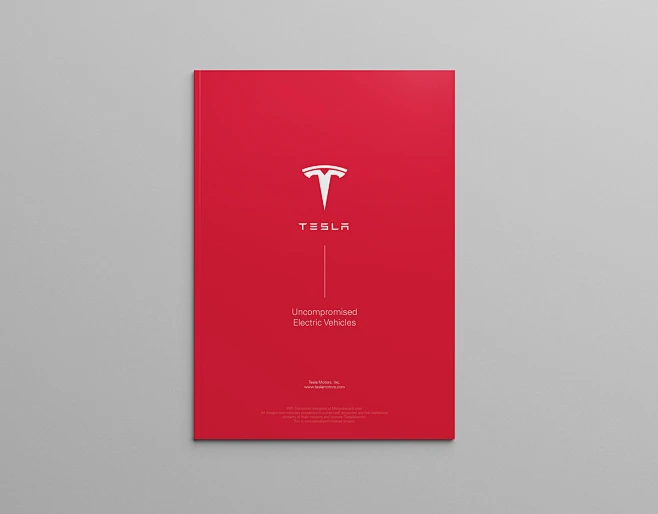 Tesla Model S Model S catalog brochure concept editorial print ...