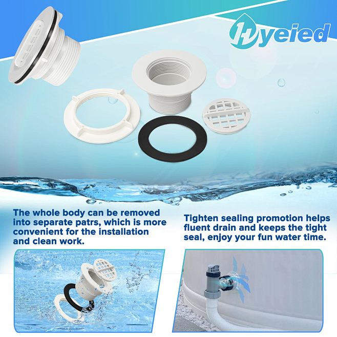 Amazon.com: Threaded Intex Inlet Strainer Kit for Stock Tank & Pools ...