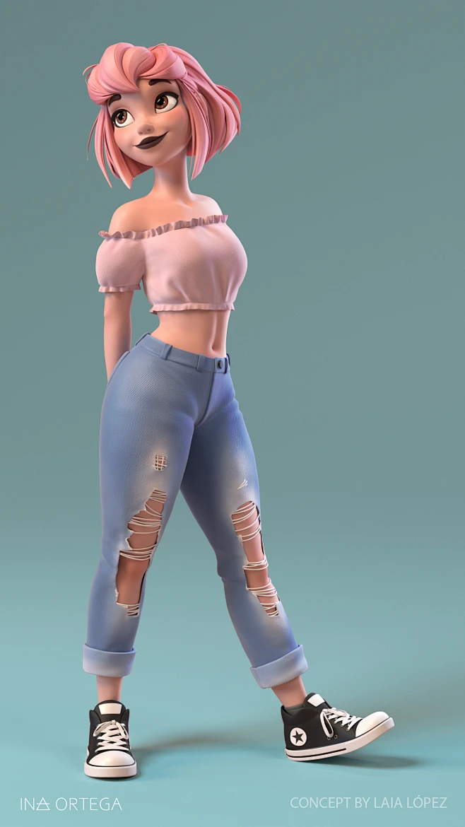 Michi, Ina Ortega : I made this character sculpt as a project for Dylan Ekren's Creating ...