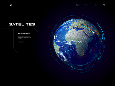 Satelite - Web Design for Satellite Systems 3d 3d animation 3d earth 3d ...