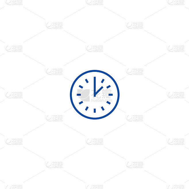 Time line icon concept. Time flat vector symbol,