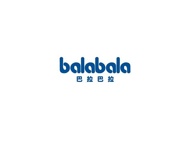 balabala 英语书写LOGO字体