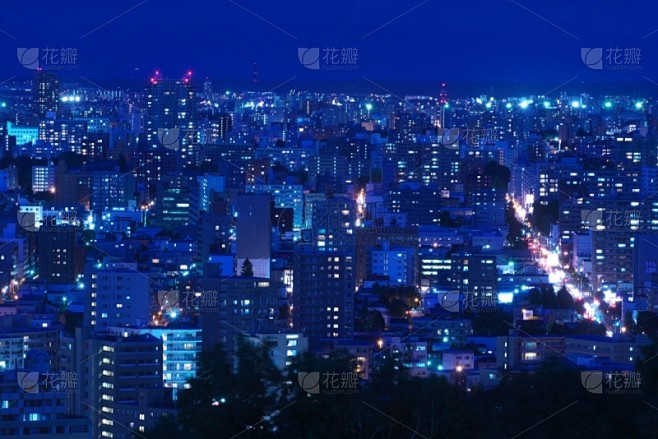 日本,夜晚,三个物体,月亮,桨叉架船,中间,秋天,灯笼,照明设备,城镇景观