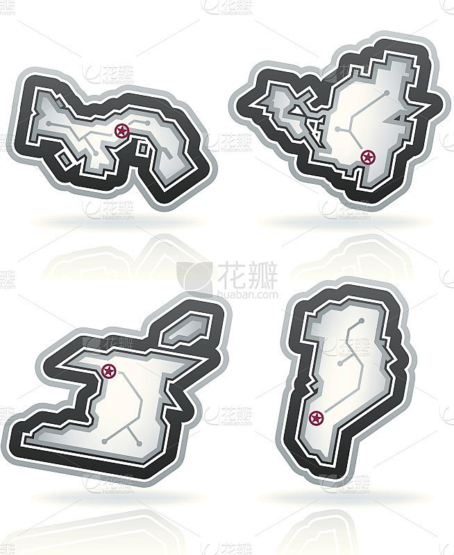 简单的国家图标