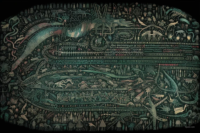 AI绘画_Prompts_SupraLithot_Vivid_psychedelic_ASCII_Art_made_of_eldritch ...