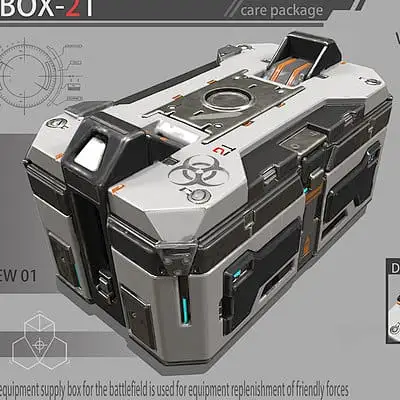 Science fiction supply box-花瓣网