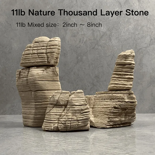 Amazon.com : YZHZOM 11lb nature small Thousand Layer Stone Aquarium ...