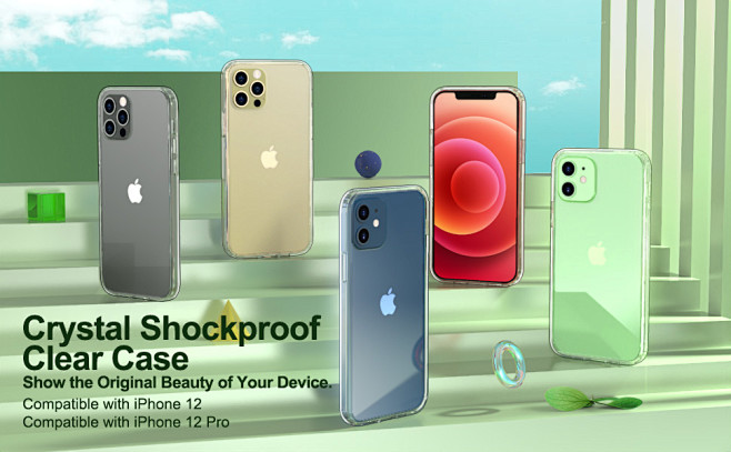 iphone 12 pro clear case transparent iphone 12 cover for women girls ...