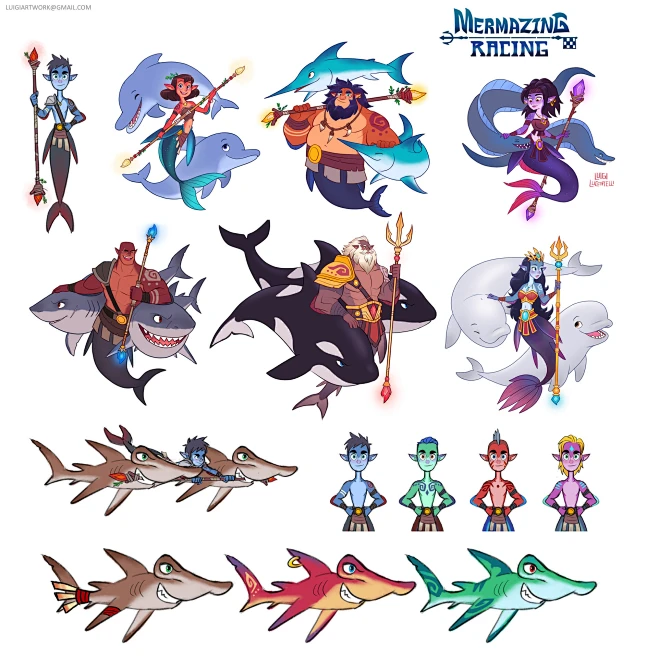 Character Line Ups!, Luigi Lucarelli : Here are 9 pages of all my ...