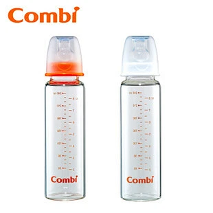 Combi康贝 哺乳系列标准口 耐热玻璃奶瓶240ml 9535/9536-花瓣网