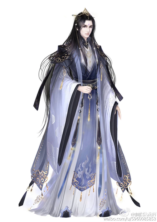 古风唯美男子原画古风耽美人物原画来自cgbook.cn (4780)-花瓣网