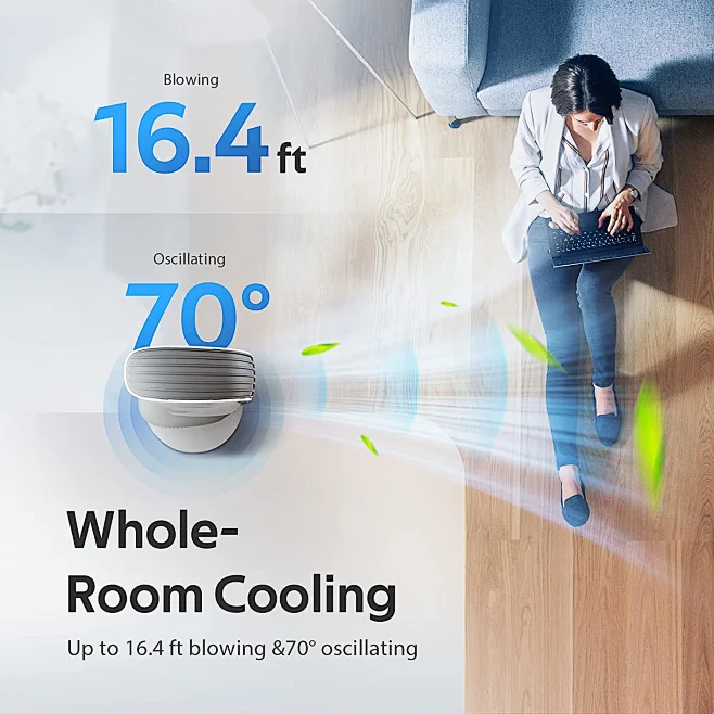 Amazon.com: TRUSTECH Oscillating Tower Fan w/ Remote Control - 43Inch ...