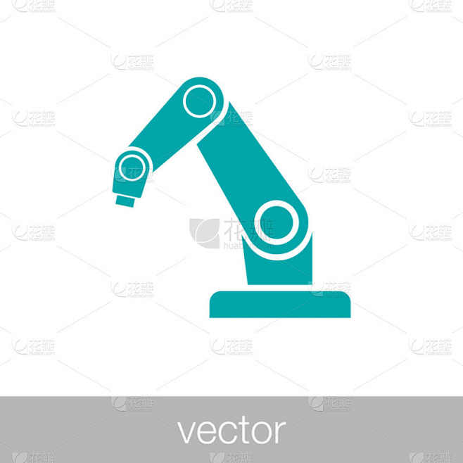 产品发展概念图标。机器人图标。工业机器人 ico