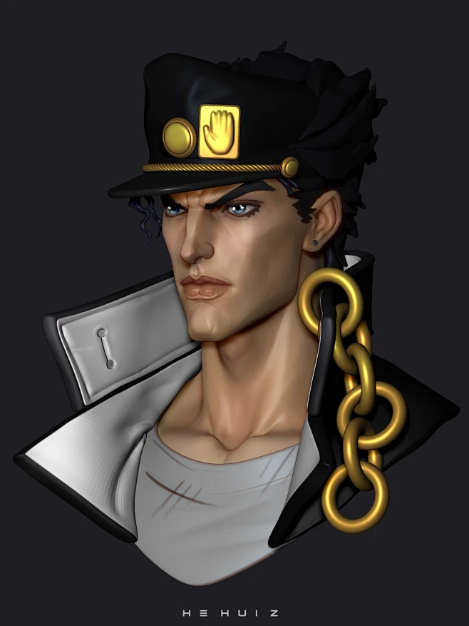 JoJo- Fan art 3D-花瓣网